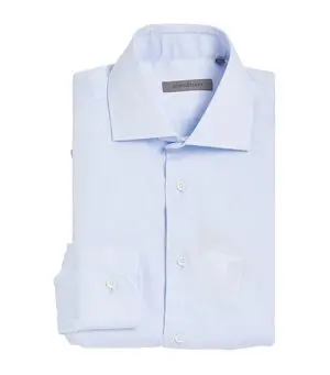 CORNELIANI Cotton Twill Long-sleeve Shirt