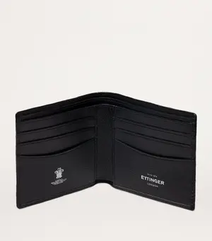 ETTINGER 6-slot Capra Bifold Wallet - Black