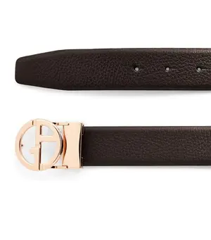 Giorgio Armani Leather Reversible Belt Strap