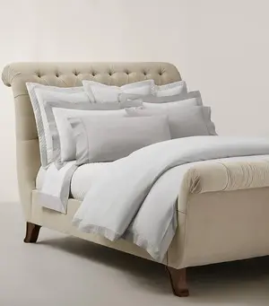 Ralph Lauren Cotton Langdon Super King Duvet Cover - Silver