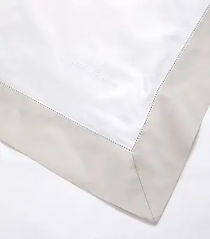 Ralph Lauren Cotton Langdon Super King Duvet Cover - Silver
