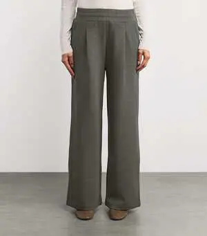 Varley Wide Leg Trousers - Grey