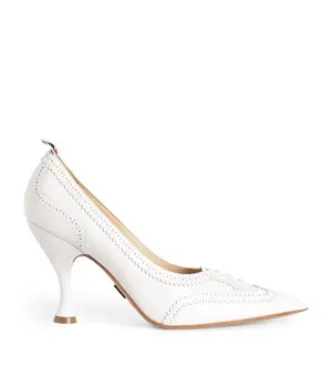 Thom Browne Patent Leather Wingtip Pumps 90