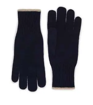 Brunello Cucinelli Cashmere Gloves - Blue