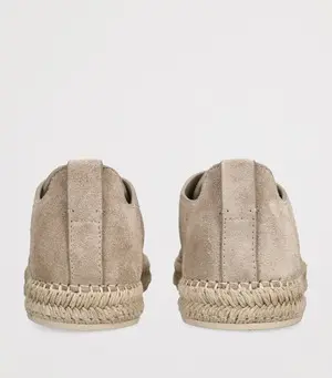 Zegna Suede Triple Stitch Espadrilles