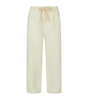 Commas Linen Wide-leg Trousers