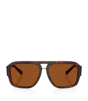 Dolce & Gabbana Acetate Pilot Sunglasses - Red