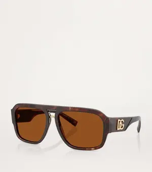 Dolce & Gabbana Acetate Pilot Sunglasses