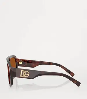 Dolce & Gabbana Acetate Pilot Sunglasses
