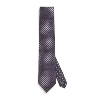 Pal Zileri Silk Jacquard Neck Tie - Red