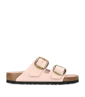 BIRKENSTOCK Leather Arizona Big Buckle Sandals - Pink