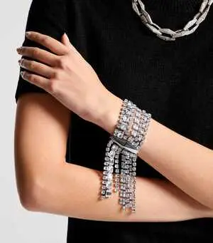 JIMMY CHOO Crystal-embellished Zandra Bracelet