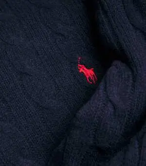 Polo Ralph Lauren Wool-cashmere Cable-knit Sweater - Blue