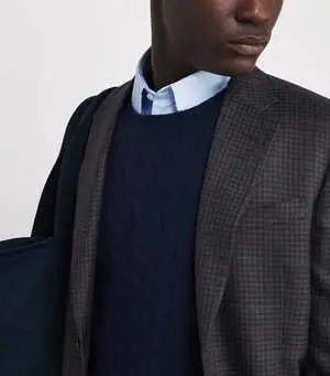 Polo Ralph Lauren Wool-cashmere Cable-knit Sweater - Blue