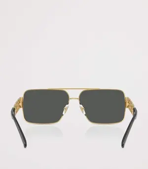 Versace Wire-frame Rectangular Sunglasses