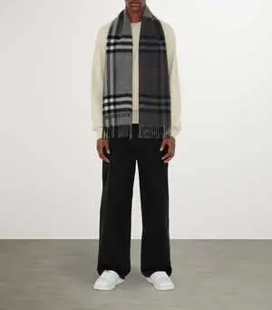 Burberry Cashmere Contrast Check Scarf