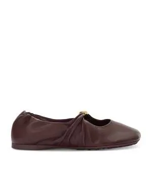 Loewe Metallic Flats For Women