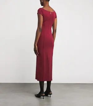 JOSEPH Milano-knit Foin Compact Maxi Dress - Red