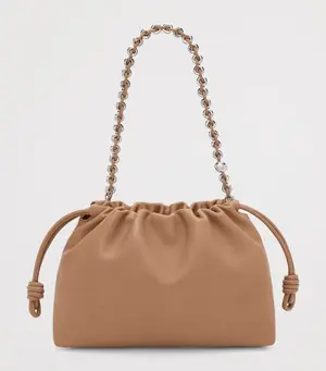 Loewe Medium Leather Flamenco Shoulder Bag - Brown