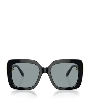 SWAROVSKI Square Sk6001 Sunglasses - Black