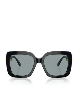 SWAROVSKI Square Sk6001 Sunglasses - Black