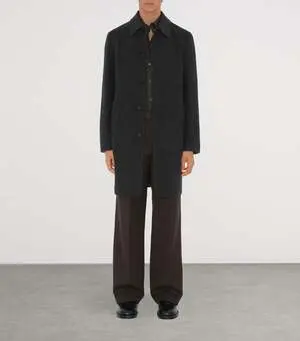 Burberry Wool Car Coat - Grey