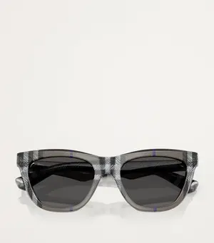 Burberry Acetate Square Frame Sunglasses - Grey