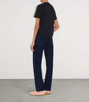 Burberry Check-trim Ekd T-shirt - Black