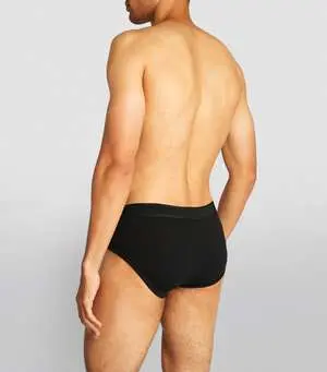 TOM FORD Stretch-cotton Logo Briefs