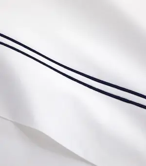YVES DELORME Organic Cotton Duo Marine Flat Sheet