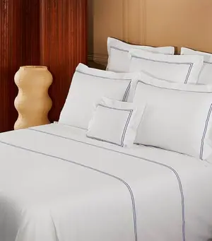 YVES DELORME Organic Cotton Duo Marine Flat Sheet