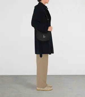 Burberry Mid-length Kensington Heritage Trench Coat - Blue