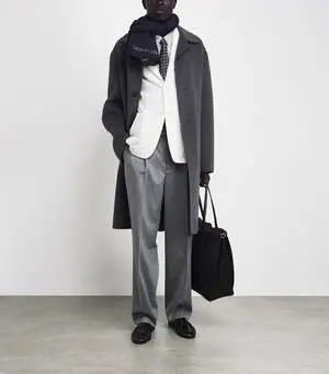 Giorgio Armani Wool Geometric Print Scarf