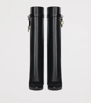 Givenchy Leather Shark Lock Knee-high Boots 90