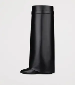 Givenchy Leather Shark Lock Knee-high Boots 90