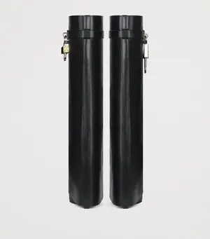 Givenchy Leather Shark Lock Knee-high Boots 90