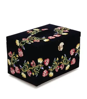 Wolf Large Zoe Jewellery Box