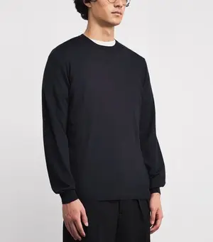 LARDINI Virgin Wool Crew-neck Sweater
