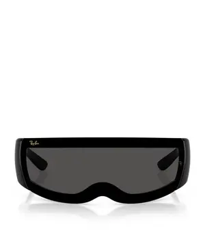 Ray-ban Nylon Ultra Wrap Sunglasses - Black