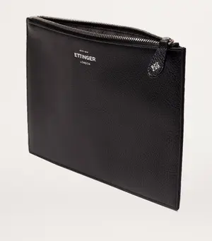 ETTINGER Leather Travel Pouch - Black