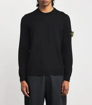 Stone Island Virgin Wool-blend Sweater - Black