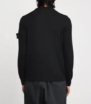 Stone Island Virgin Wool-blend Sweater - Black