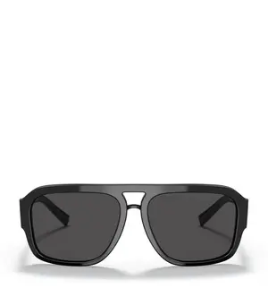 Dolce & Gabbana Acetate Aviator Sunglasses - Black