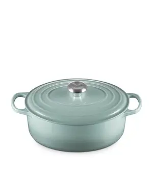 LE CREUSET Cast Iron Oval Casserole Dish - Blue
