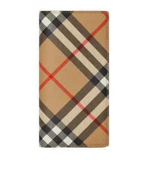 Burberry Check Continental Wallet - Beige