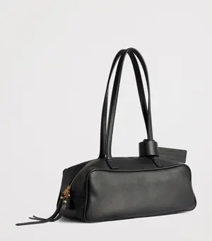 Balenciaga Small Leather Carrie Bowling Top-handle Bag - Black