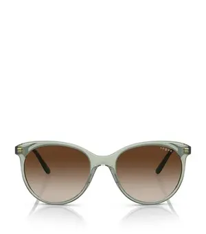 VOGUE Acetate Round Frame Sunglasses - Green
