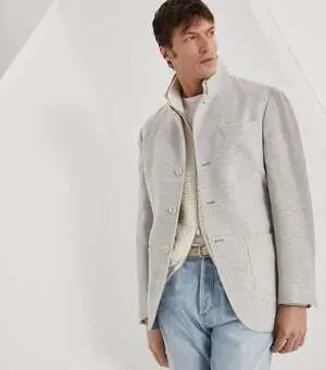 Brunello Cucinelli Cashmere Coat - Grey