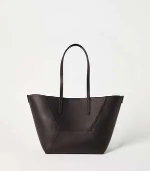 Brunello Cucinelli Small Calfskin Bc Duo Tote Bag - Brown