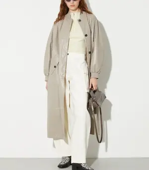 Max & Co. Leather Trench Coat